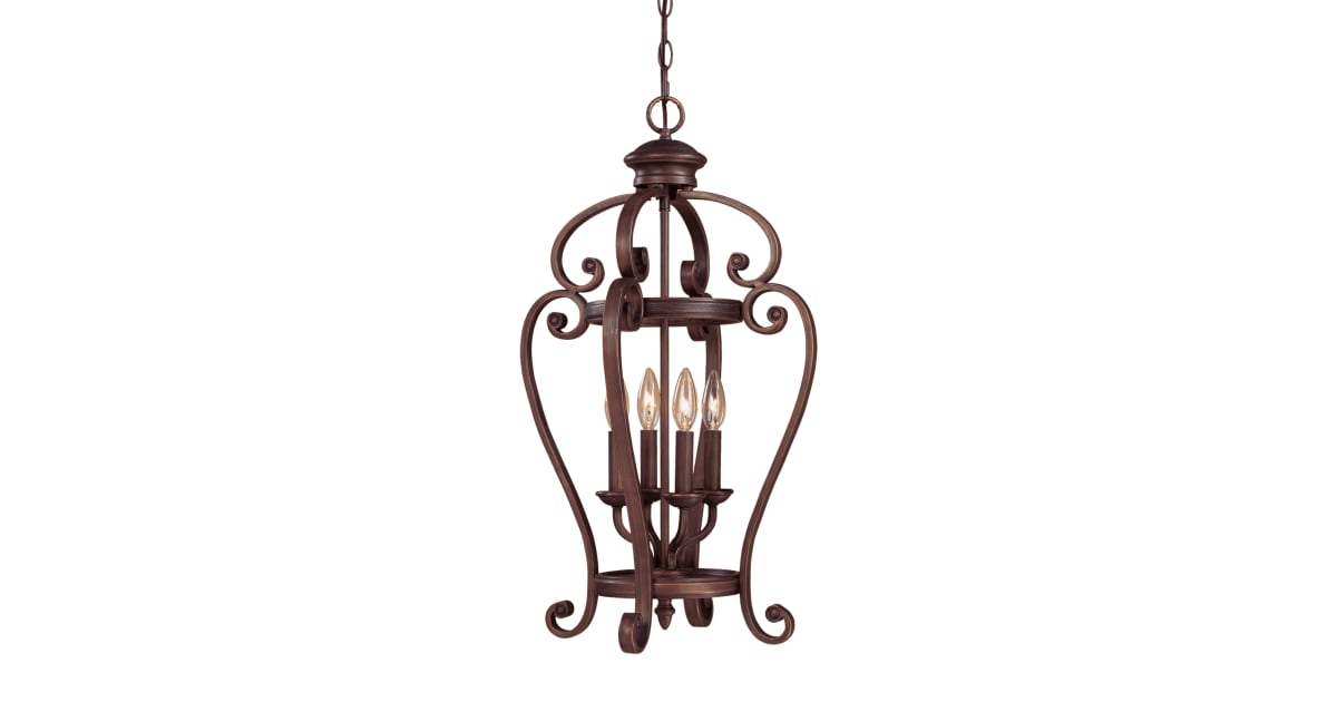 Millennium Lighting 1214-RBZ Oxford 4 Light Pendant | Build.com