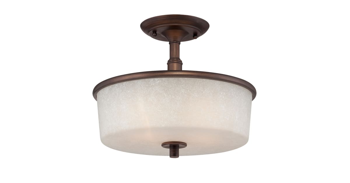 Millennium Lighting 1502-RBZ Dalton 3 Light Semi-Flush Ceiling Fixture ...
