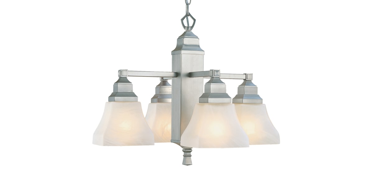 Millennium Lighting 1744-SN 4 Light Single Tier Chandelier | Ferguson Home