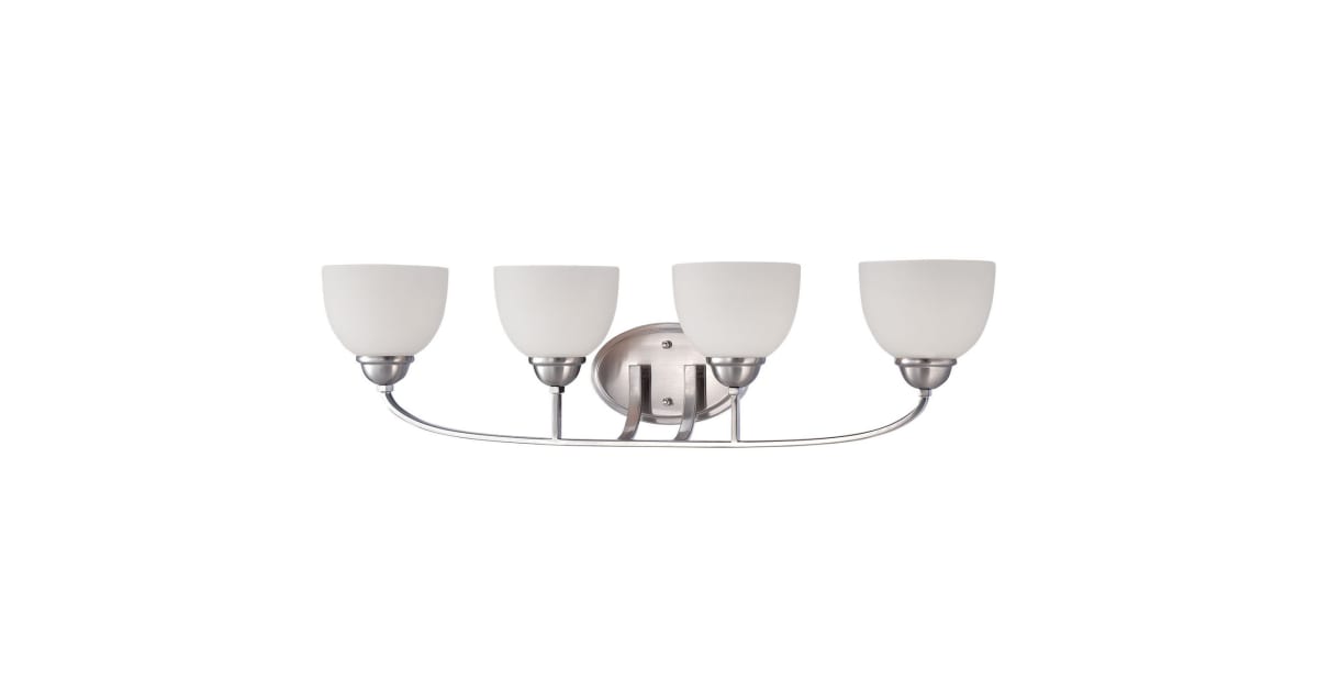 Millennium Lighting 2204-BN Camden 4 Light Bathroom Vanity Light ...