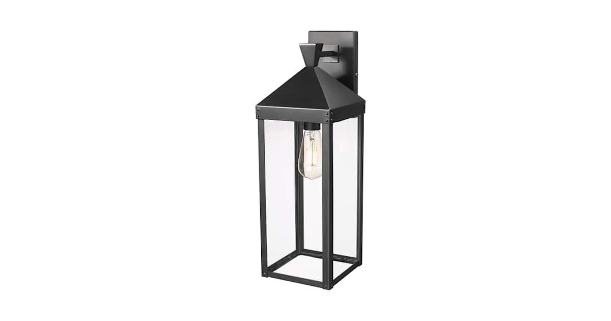Millennium Lighting 22921-PBK Yates 22" Tall Outdoor Wall Sconce ...