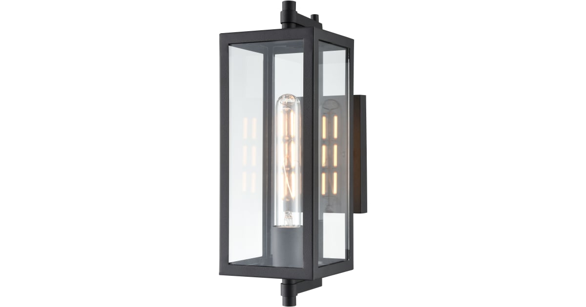 Millennium Lighting 230001-TBK Messi 14" Tall Outdoor Wall Sconce with ...