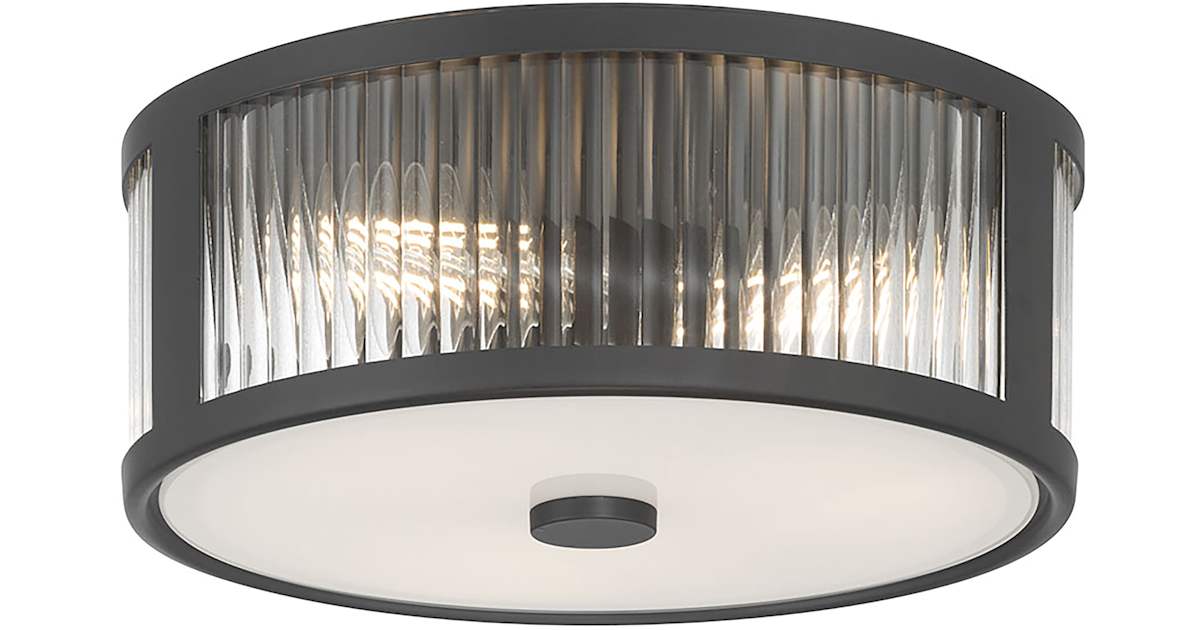 Millennium Lighting 23203-MB Ardezia 3 Light 12" Wide Flush Mount Drum ...
