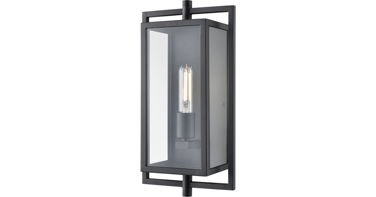 Millennium Lighting 250001-TBK Rankin 16" Tall Outdoor Wall Sconce with ...