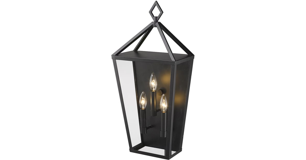 Millennium Lighting 2533-PBK Arnold 3 Light 24" Tall Wall Sconce ...