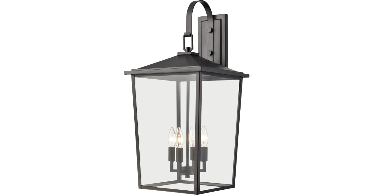 Millennium Lighting 2984-PBK Fetterton 4 Light 28" Tall Outdoor Wall ...