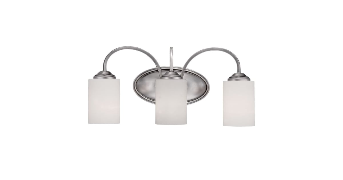 Millennium Lighting 3073-BPW Lansing 3 Light Bathroom Vanity Light ...