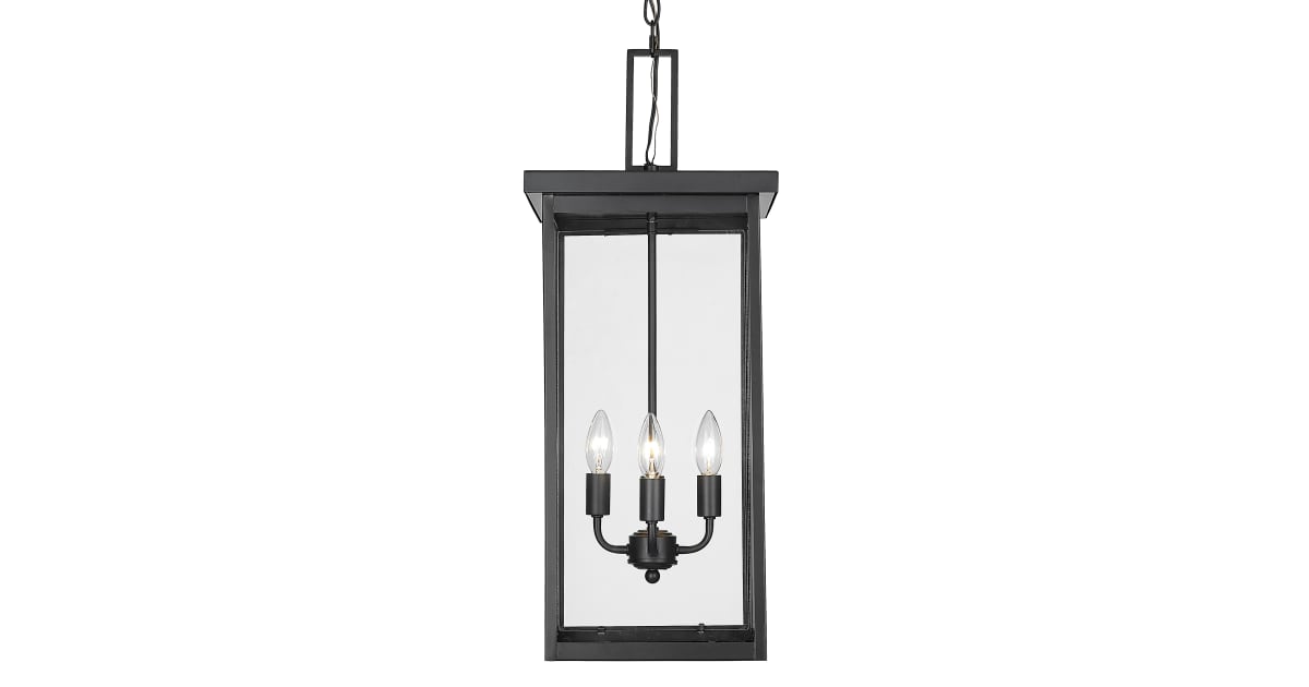 Millennium Lighting 42605-PBK Barkeley 4 Light 11" Wide Outdoor Pendant ...