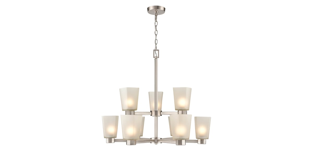 Millennium Lighting 4269-BN Coley 9 Light 28" Wide Chandelier ...