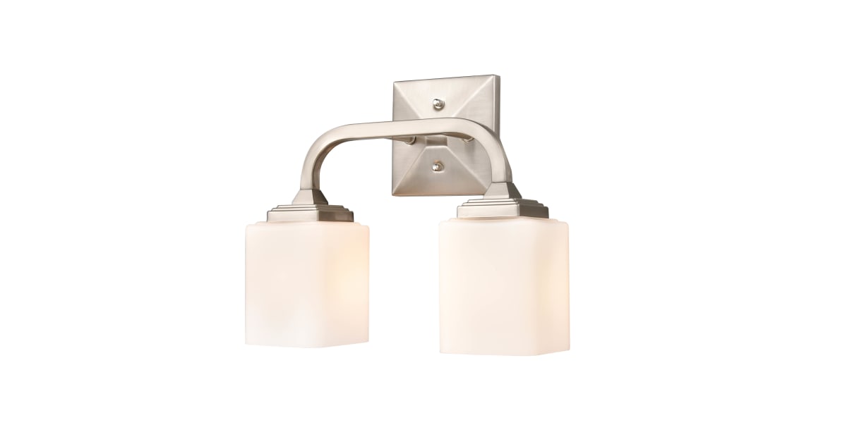 Millennium Lighting 4322-BN Eddison 2 Light 13" Wide Bathroom Vanity ...