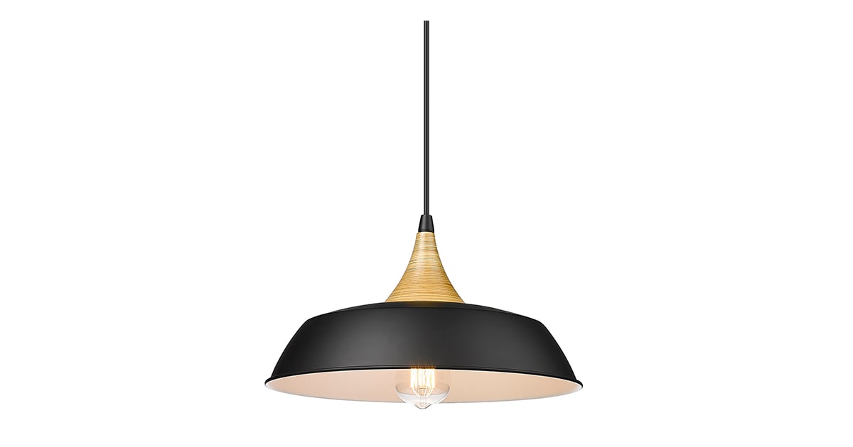 Millennium Lighting 4511-MB Arlo 14" Wide Wood Pendant | Ferguson Home