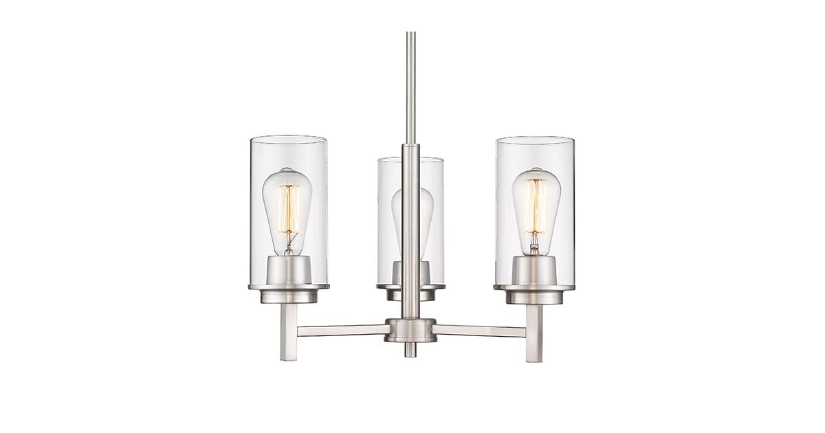 Millennium Lighting 495003-BN Janna 3 Light 18" Wide Chandelier ...