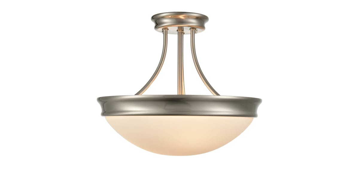 Millennium Lighting 5025-BN 3 Light 14" Wide Flush Mount Bowl Ceiling ...