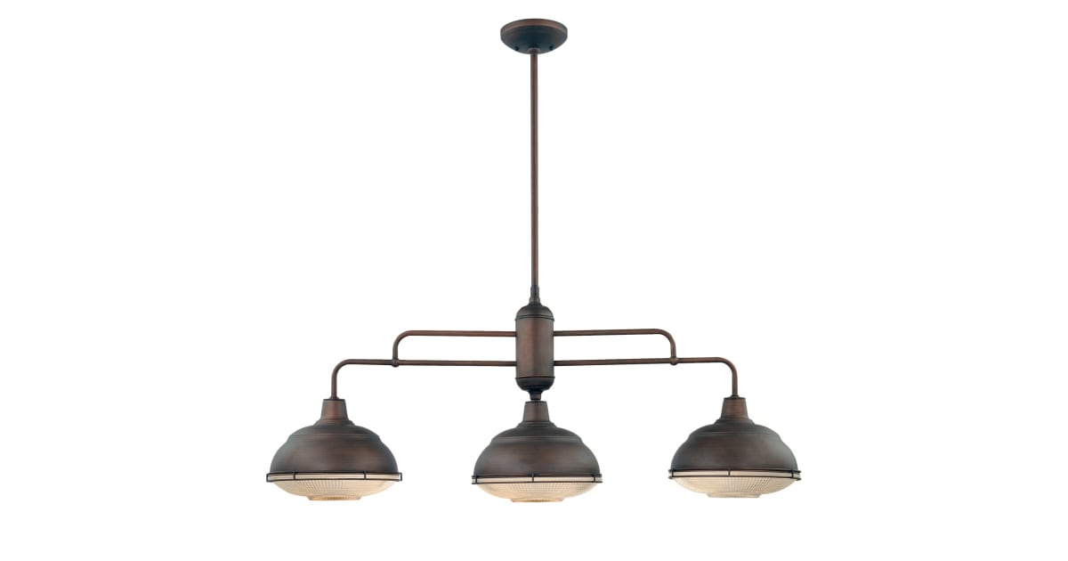 Millennium Lighting 5343-RBZ Neo-Industrial 3 Light Single Tier Linear ...
