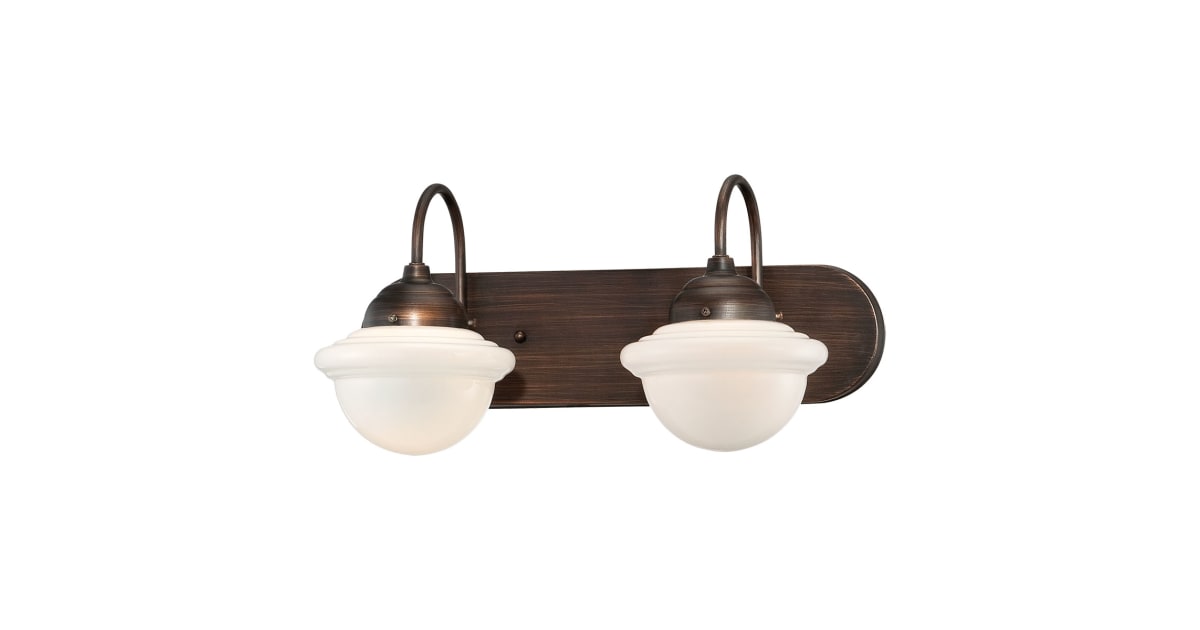 Millennium Lighting 5412-RBZ Neo-Industrial 2 Light Bathroom Vanity ...