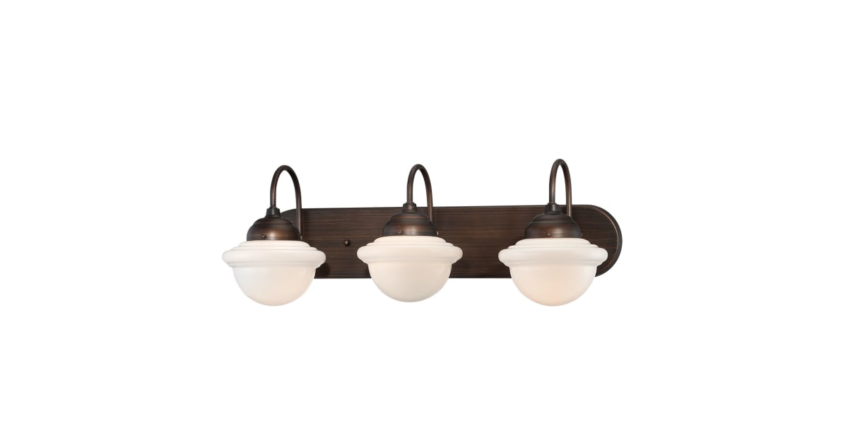 Millennium Lighting 5413-RBZ Neo-Industrial 3 Light Bathroom Vanity ...