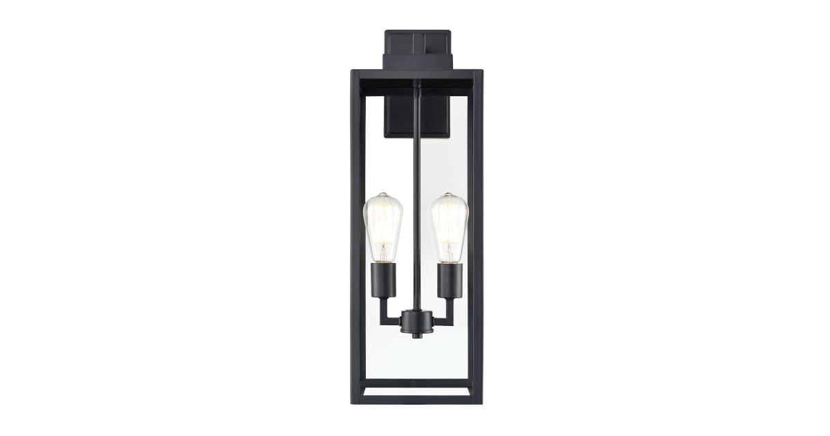 Millennium Lighting 60092-PBK Atless 2 Light 24" Tall Outdoor Wall ...