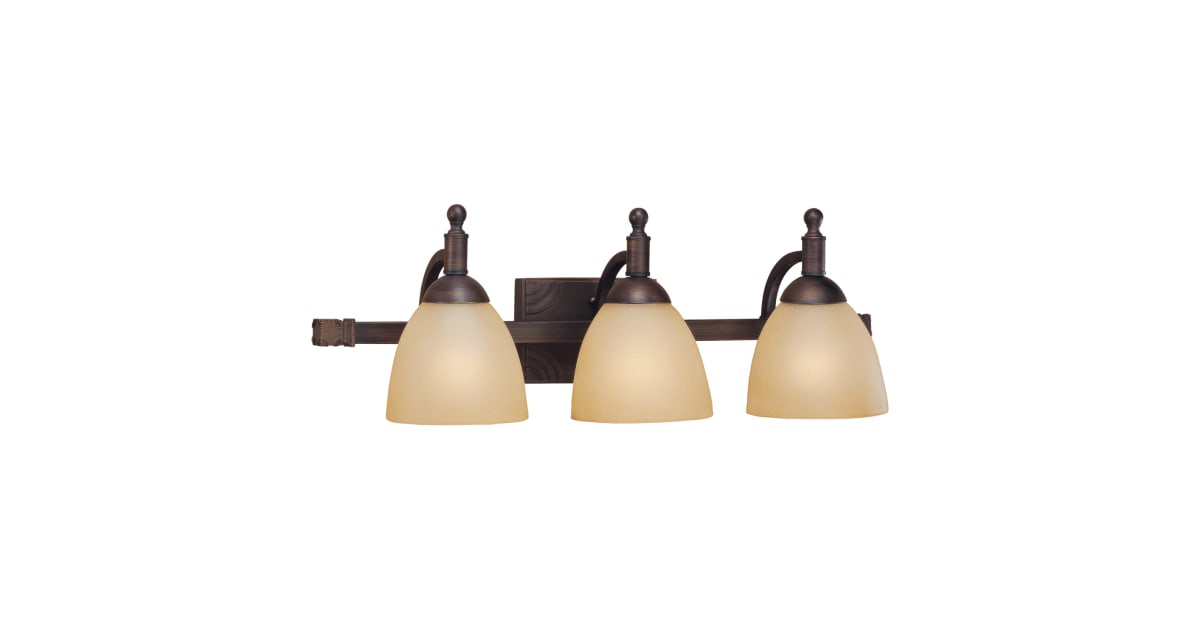 Millennium Lighting 6533-RBZ Racine 3 Light Bathroom Vanity Light ...