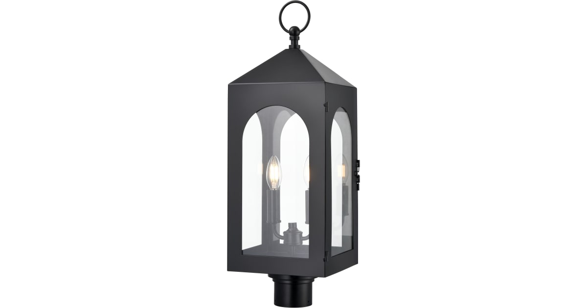 Millennium Lighting 7822-PBK Bratton 2 Light 26" Tall Post Light with ...
