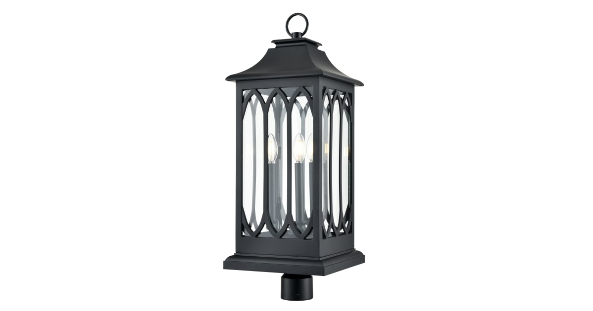 Millennium Lighting 88105-PBK Mallorey 3 Light 29" Tall Post Light ...