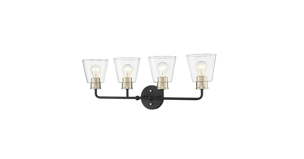Millennium Lighting 9134-MB/MG Cameron 4 Light 30" Wide Vanity Light ...