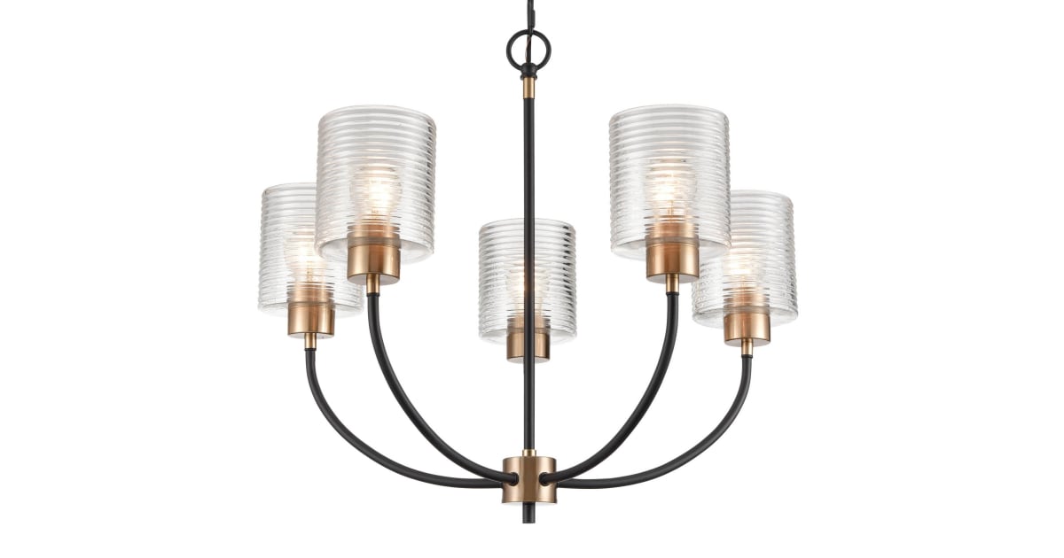 Millennium Lighting 9425-MB/MG Renitta 5 Light 26" Wide Chandelier ...