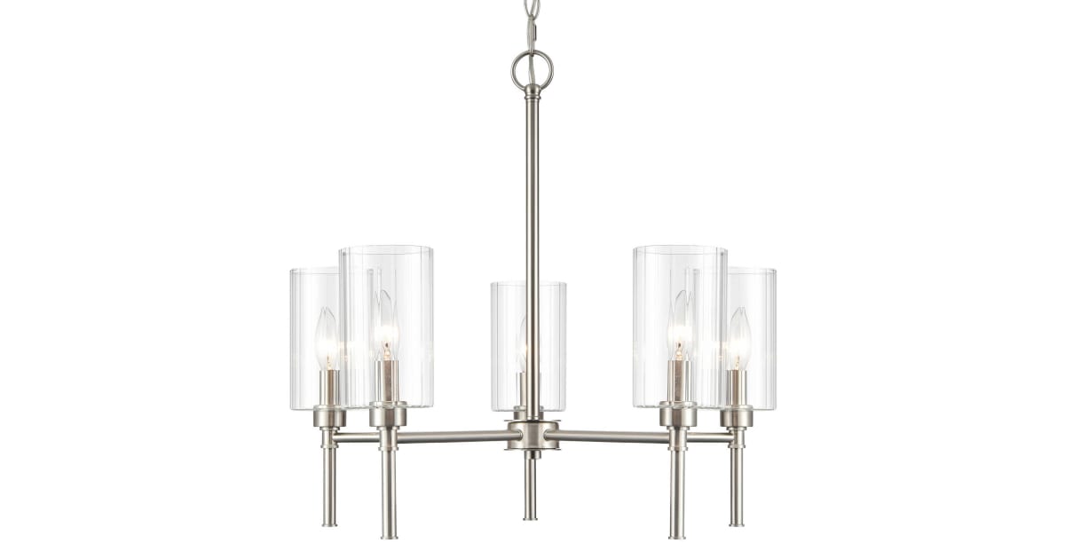 Millennium Lighting 9915-BN Chastine 5 Light 24" Wide Chandelier ...