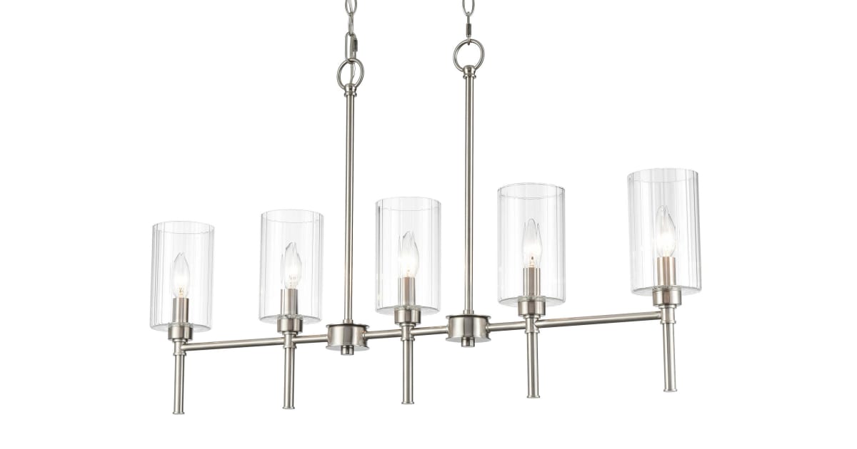 Millennium Lighting 9925-BN Chastine 5 Light 36" Wide Chandelier ...