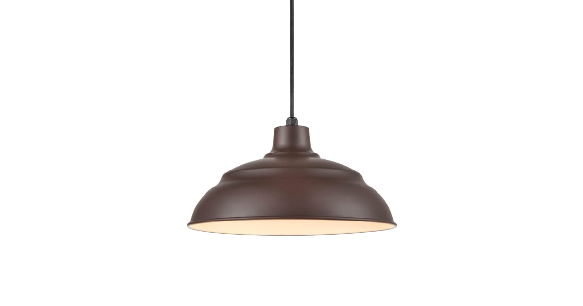 Millennium Lighting LEDRWHC14-ABR RLM Series 14" Wide LED Pendant ...