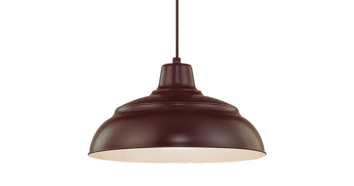 Millennium Lighting RWHC14-ABR RLM Single Light 14" Wide Pendant ...