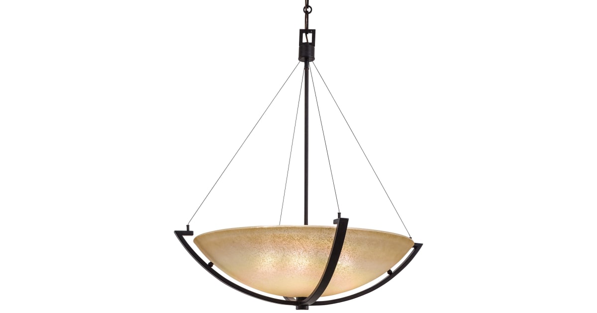 Minka Lavery 1183-357 5 Light Bowl Pendant from the Raiden Collection ...