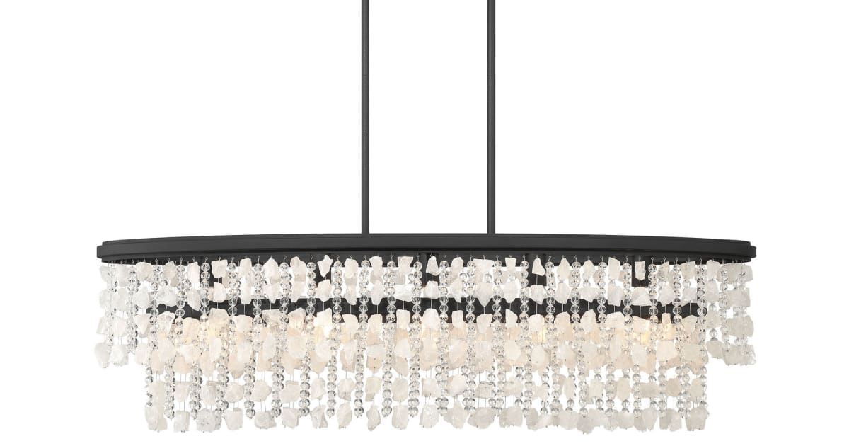 Minka Lavery 6707-66 Shimmering Elegance 5 Light 48" Wide Crystal ...