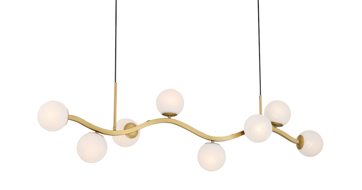 Minka Lavery 3747-732 Curven 8 Light 54" Long Abstract Linear ...