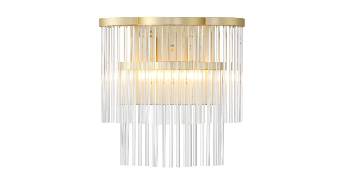 Minka Lavery 5452-856 Azura 2 Light 12" Tall Wall Sconce with Clear ...