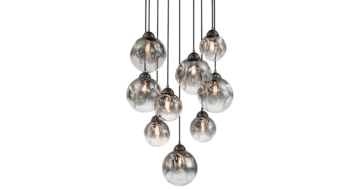 Minka Lighting N5369-605 Neveh 9 Light 24" Wide Multi Light Pendant ...
