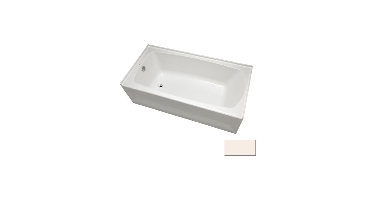 Mirabelle MIRBDS6030LBS 60" x 30" Three-Wall Alcove Soaking Tub with ...