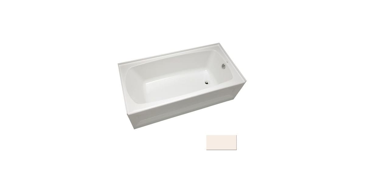 Mirabelle MIRBDS6030RBS 60" x 30" Three-Wall Alcove Soaking Tub with ...