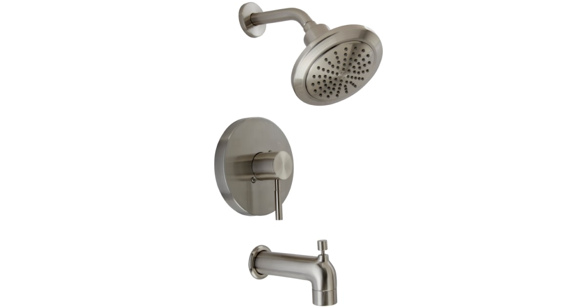 Mirabelle MIRED8030BN Edenton Tub and Shower Trim Package with Single ...