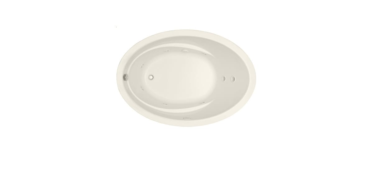 Mirabelle MIRGAT7242VBS 72" X 42" Drop-In Total Massage Tub with ...