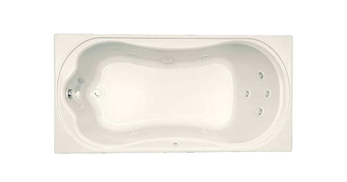 Mirabelle MIRKWW7236BS Key West 72" X 36" Drop-In Whirlpool Tub with ...