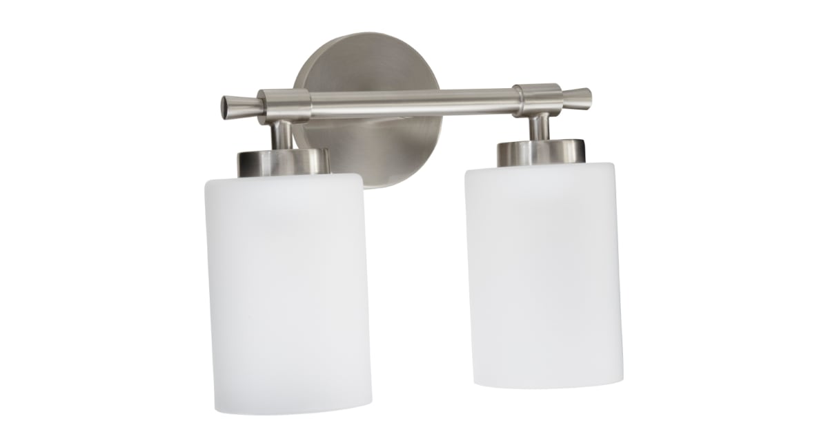 Mirabelle MIRMLED2LGTBN Edenton 2-Light Bathroom Vanity Fixture ...