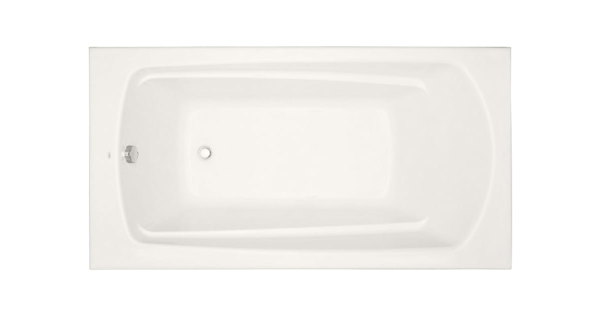 Mirabelle MIRPRS6032BS 60" X 32" Drop-In Soaking Tub with Reversible ...