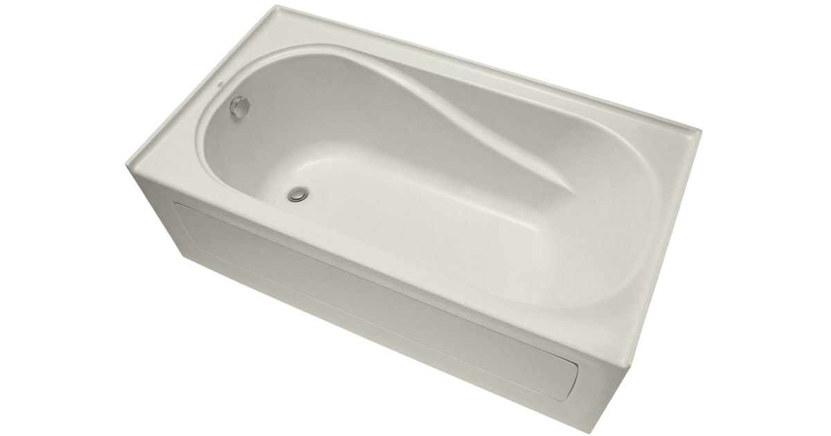 Mirabelle MIRPRS6032LBS 60" X 32" Three-Wall Alcove Soaking Tub with ...