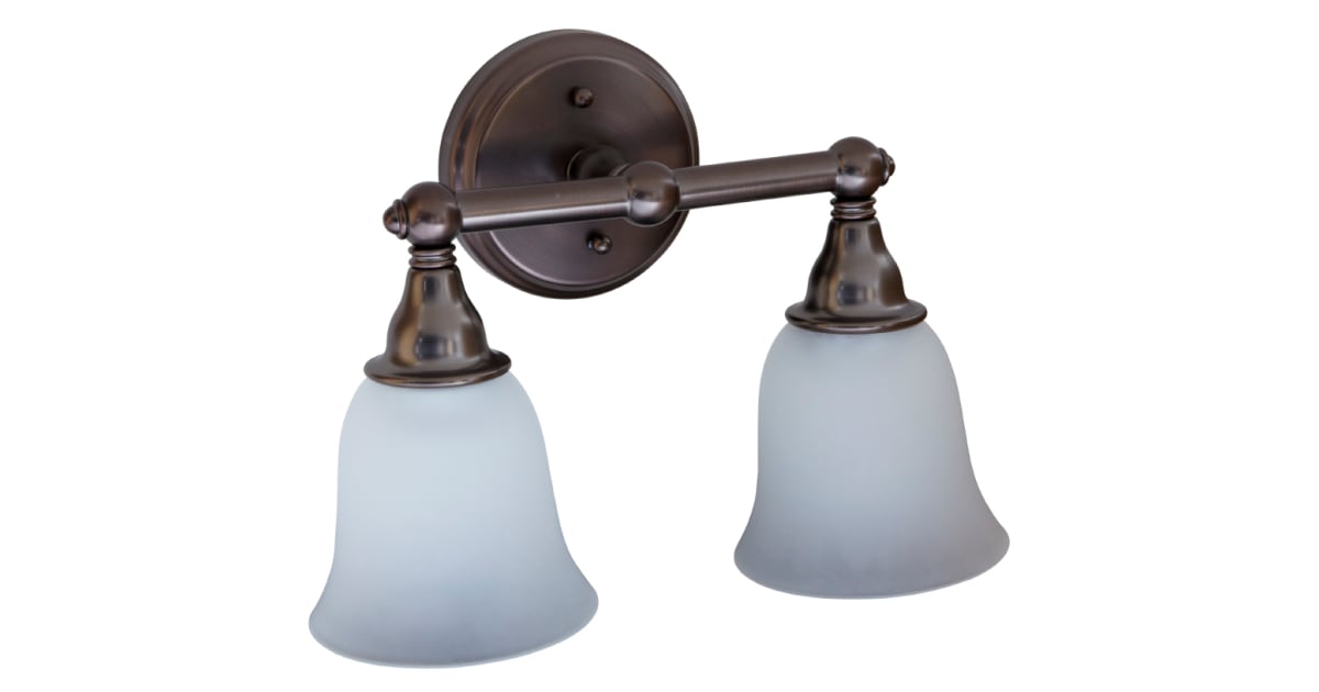 Mirabelle MIRSA2LGTORB St. Augustine 2-Light Bathroom Vanity Fixture ...