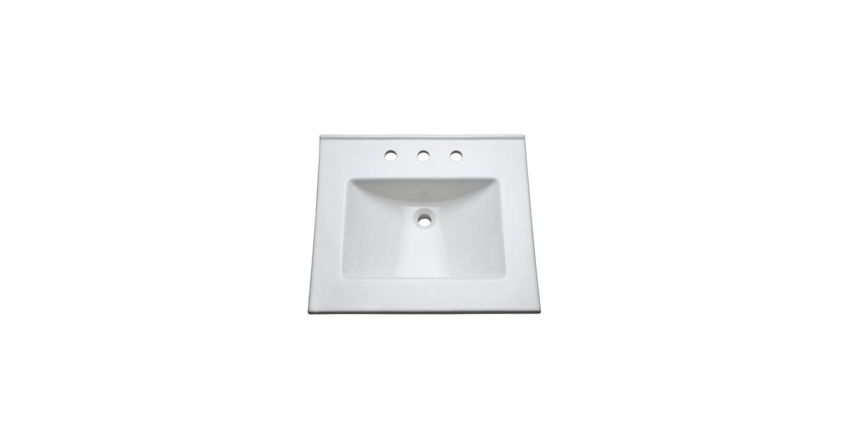 Mirabelle MIRT30228WH 31" Vitreous China Vanity Top with Three Faucet ...
