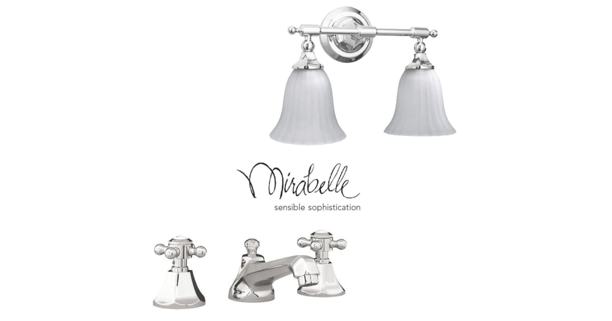 Mirabelle MIRWSBR800/BRKW2LGT-BN Boca Raton Bathroom Combo - Includes ...