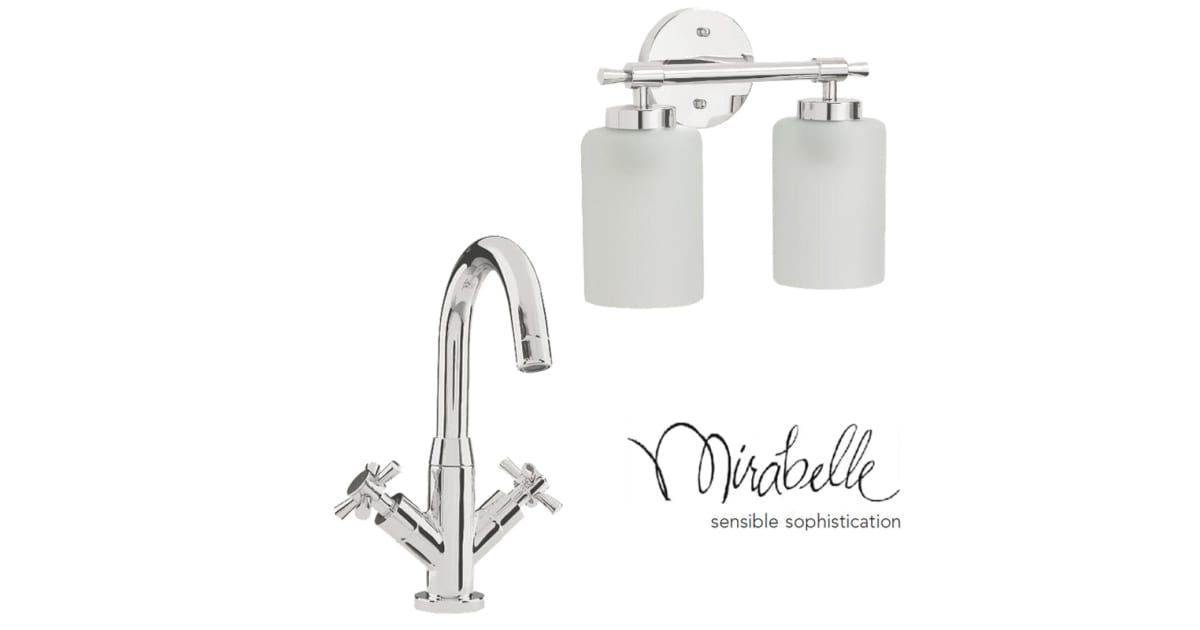 Mirabelle MIRWSML102/MLED2LGT-BN Edenton Bathroom Combo - Includes ...