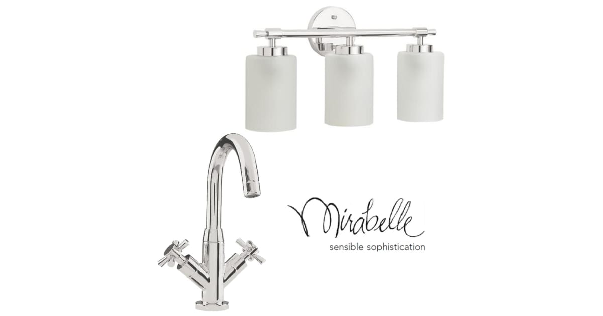 Mirabelle MIRWSML102/MLED3LGT-BN Edenton Bathroom Combo - Includes ...