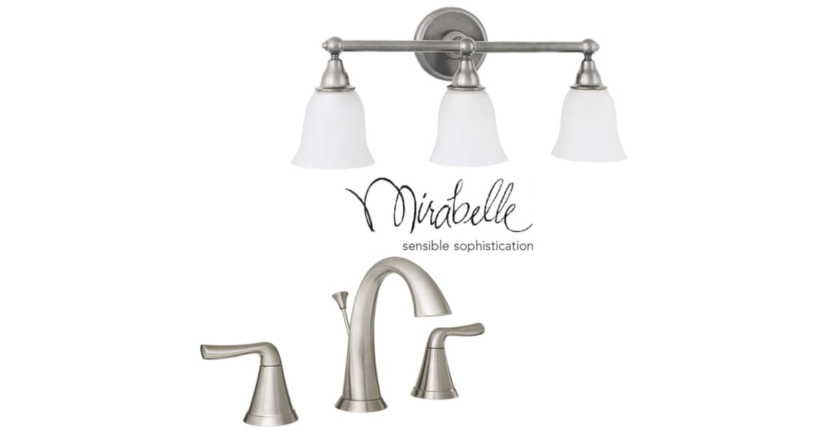 Mirabelle MIRWSPR800/SA3LGT-BN St. Augustine Bathroom Combo - Includes ...