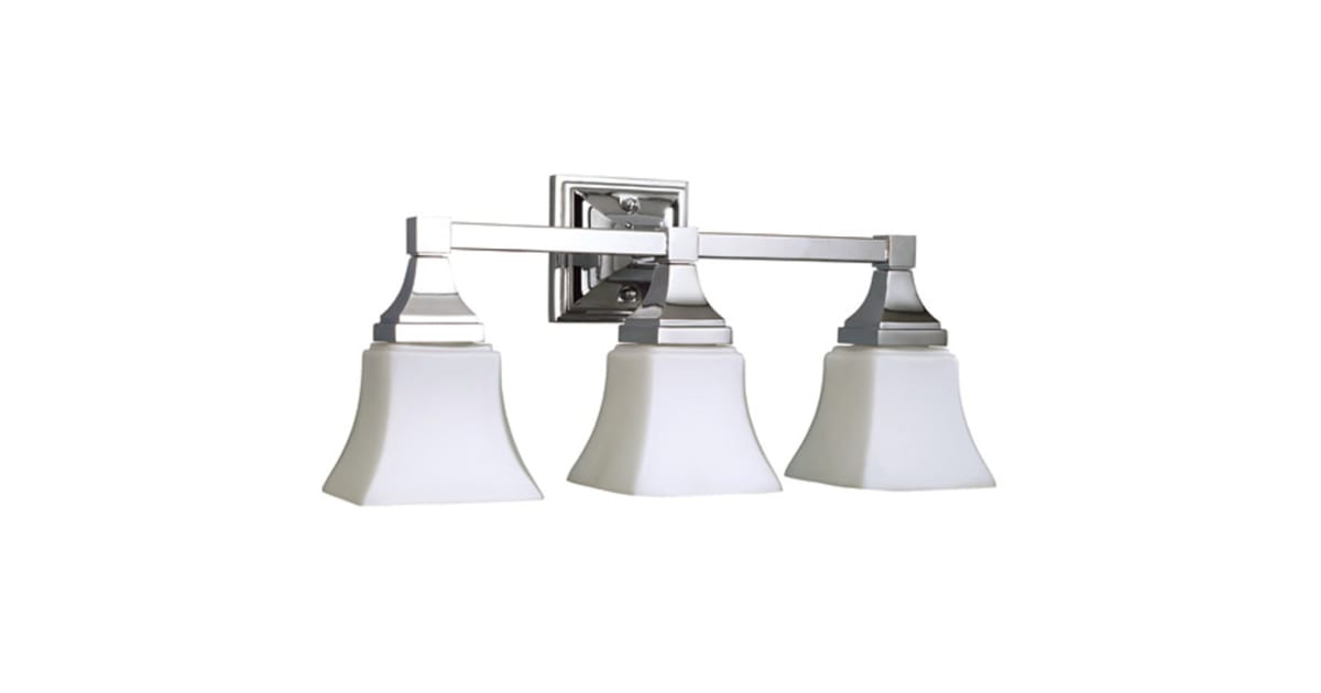 Mirabelle MIRCO3LGTPN Cordoba 3-Light Bathroom Vanity Fixture | Build.com